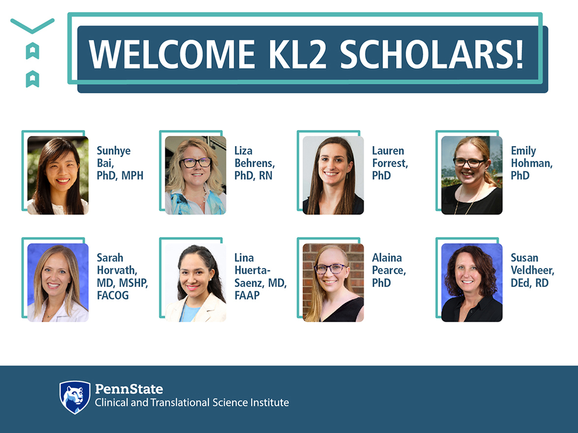 Eight junior faculty begin Mentored Career Development KL2 Program | Penn State University